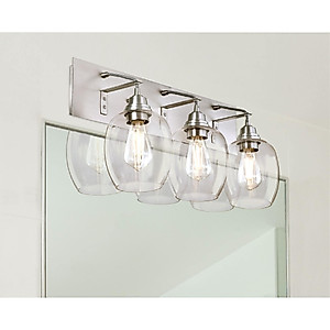 Westinghouse 4518700 6.5 Watt (60 Watt Equivalent) ST15 Dimmable Clear Filament LED Light Bulb, Medium Base (6-Pack)