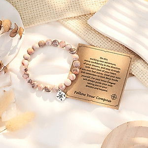 HGDEER Inspirational Gifts for Women, Retirement Gift for Women 2024, Best Moving Going Away Farewell Gifts for Coworkers Co Worker Teacher Bracelets Graduation Gifts for Her