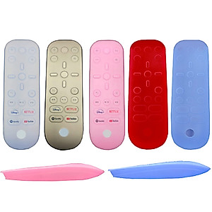 N+B Remote Control Case Cover Compatible for PS5 Sony PlayStation Remote Control Game Console Cover Soft Silicone Protective Remote Control Media Cover Sleeve (white)