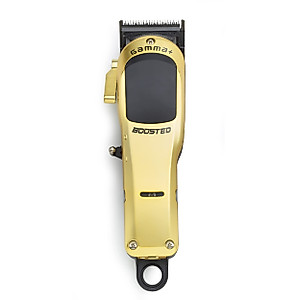 GAMMA+ Boosted Professional Modular USB-C Cordless Hair Tools with Super Torque Motor, 3 Modular Lids in Black, Red, Gold (Hair Clipper)