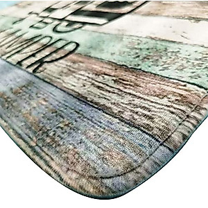 16x24 inches Happy Camper Non-Slip Doormat Bath Mat,Entrance Rug for Front Door Kitchen Floor Bath Tub Bedroom