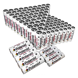 Polaroid Extreme Bulk Combo 60-Pack AA and 40-Pack AAA Alkaline Batteries Assorted Variety Pack (100-Pack)