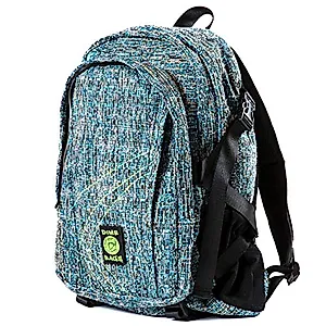 DIME BAGS Urban Hemp Backpack | Original Hemp Backpack for All Genders | Includes Secret Pocket & Removable Airtight Poly Bag (Glass)