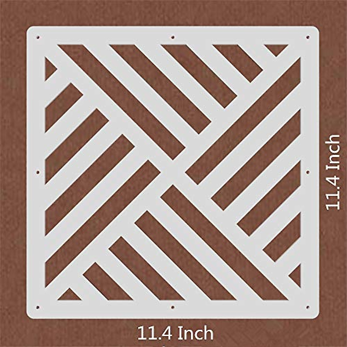 BMIDRUT White Hanging Room Divider,12 Pieces Wood-Plastic DIY Panel Screens Partition Wall Dividers Room Decoration with All Accessories 11.4x11.4 Inch