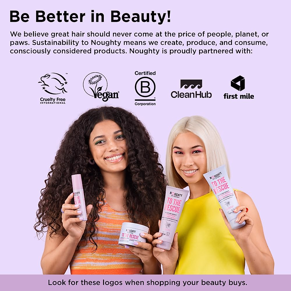 Noughty 97% Natural Pumped Up Volumising Shampoo to Gently Cleanse and Volumise Fine or Limp Hair with Red Grape and Vitamin B5, Sulphate Free Vegan Haircare 250ml