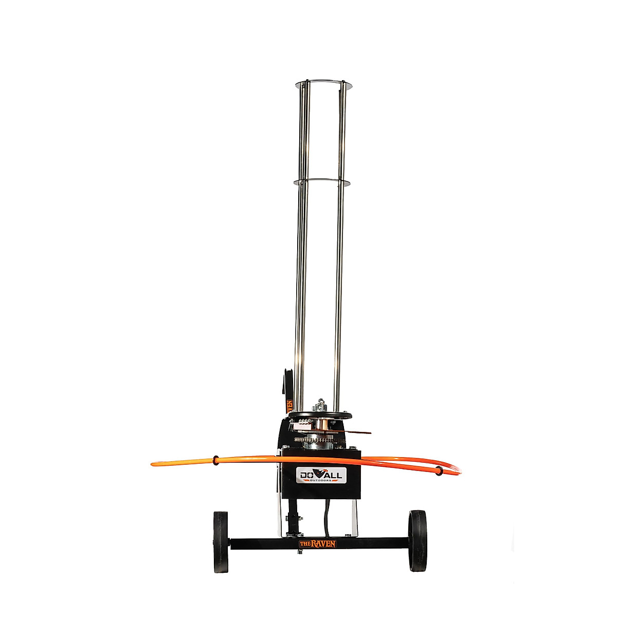 Do All Outdoors Raven Clay Pigeon Thrower with 25' Foot Pedal, Holds 75 Clays