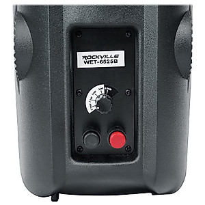 Rockville 2 WET-6525B 6.5" 70V Commercial Indoor/Outdoor Wall Speakers in Black