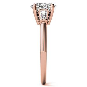 925 Silver, 10K/14K/18K Solid Gold Moissanite Engagement Ring, 4.75 CT Oval Cut Handmade Solitaire Ring Diamond Wedding Ring for Womans, Birthday Gifts, VVS1 Colorless