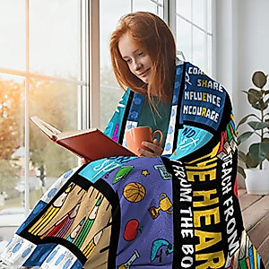 Teacher Appreciation Gifts, Teacher Blanket 60"x50", Teacher Gifts for Women Men, Birthday Gifts for Teacher Mentor, Back To School Gifts Ideas for Teachers Day Christmas, To My Teacher Throw Blanket