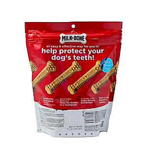 Milk-Bone Brushing Chews Dental Dog Treats - Mini Snacks for Small Breeds (48 Count) - Plus Rope Toy and Fun Animal Facts Booklet Bundle