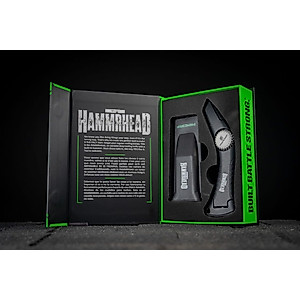 Supreme Leather Introducing the HammerHead Knife, Revolutionary Roofing Knife Engineered for Efficiency and Safety, HammerHead Knife, Black