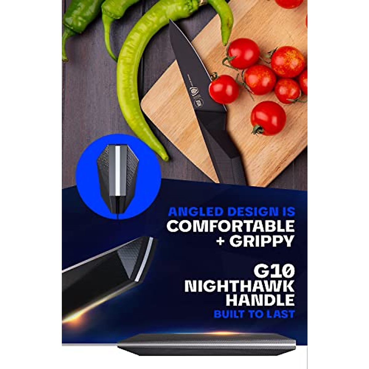 Dalstrong Paring Knife - 3.75 inch - Shadow Black Series - Black Titanium Nitride Coated - High Carbon - 7CR17MOV-X Vacuum Treated Steel - Sheath - NSF Certified