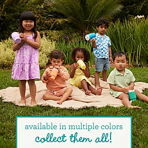 Infantino My 1st Tumbler – Adorable Miniature Tumbler with Leak-Resistant Straw and Toddler-Friendly Handle, Encourages Hydration, Easy to Clean, 9 fl. oz, Lilac