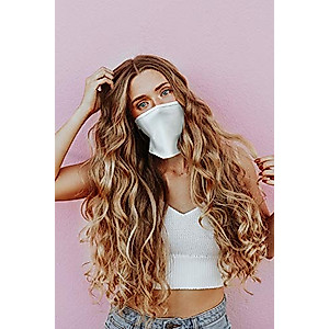 Bandanas Face Cover Mask Neck Gaiter Ear Loop Balaclava Made in USA -1-Layer_Ear_Navy,One Size