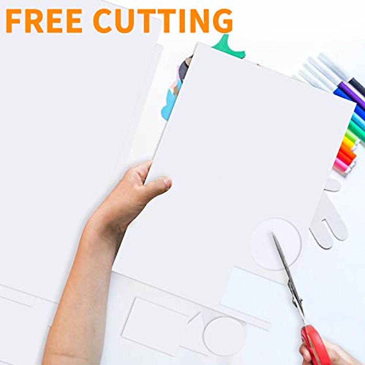 22 Sheets Clear Double Sided Adhesive Tape Sheets for Craft,A4 Size Super Strong Sticky Tumbler Tape Sheets 8.3x11.5 Inch with 0.1mm Thickness for DIY Art/Craft/Home Decorative Tape with Yellow Liner