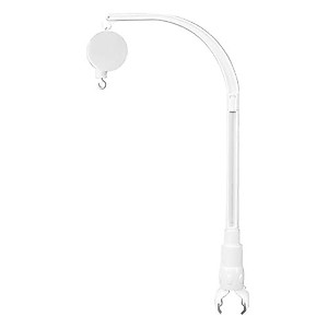 AFUNTA 23 Inch Baby Crib Claw Mobile Bed Bell Holder with Music Box, Adjustable Holder DIY Toy Decoration Hanging Arm Bracket Baby Bed Stent Set Nut Screw