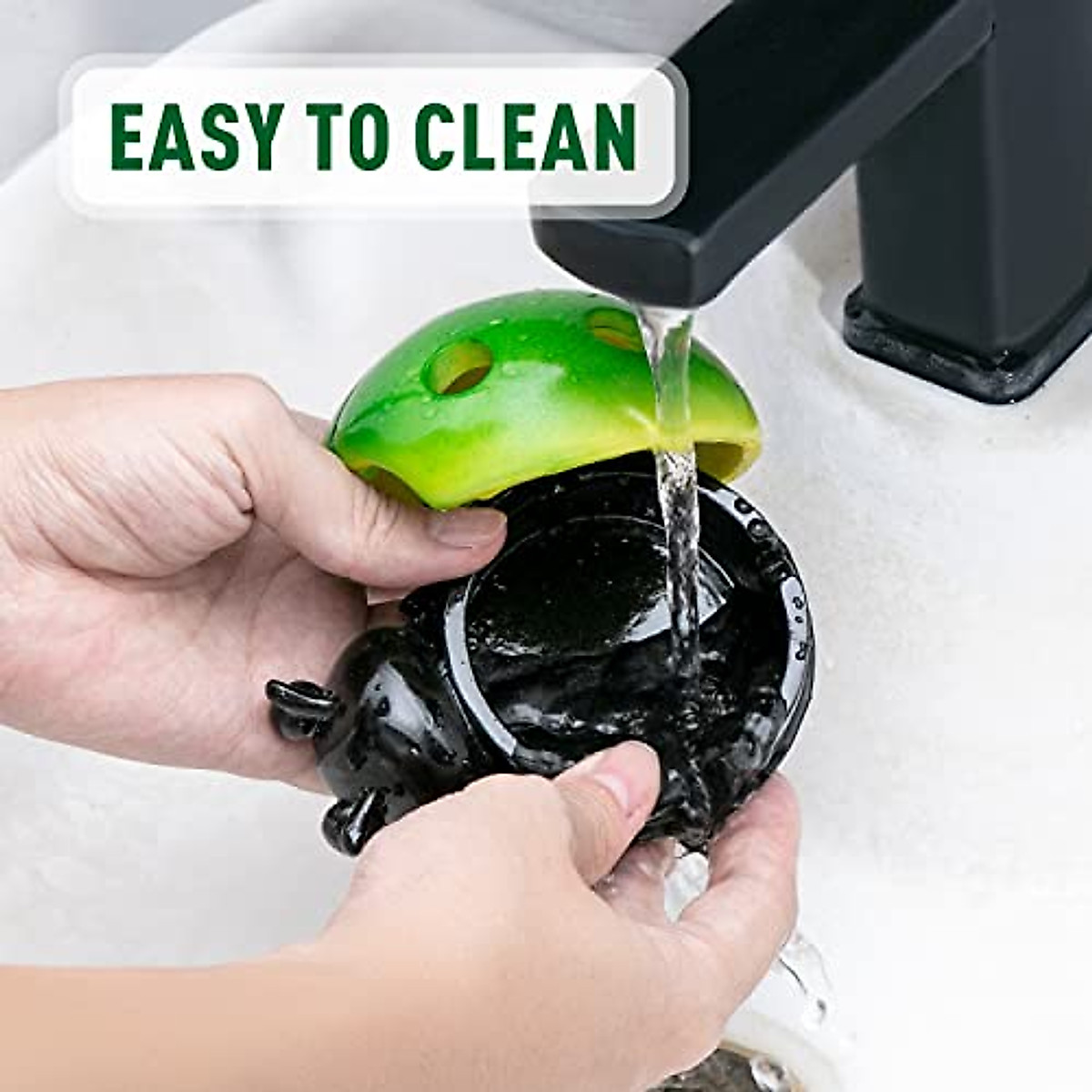 Fantasy Ashtray Ash Holder for Smokers Cigarettes Desktop Decoration Garden Statue Gift Outdoor Lawn Patio Gift for Home Office Balcony Yard Lawn (Red)