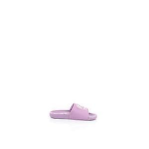 Versace Jeans Couture Lavender Signature Logo Pool Slide -6 for womens