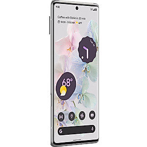 Google Pixel 6 Pro 5G 128GB 12GB RAM Factory Unlocked (GSM Only | No CDMA - not Compatible with Verizon/Sprint) | Global Version - Cloudy White