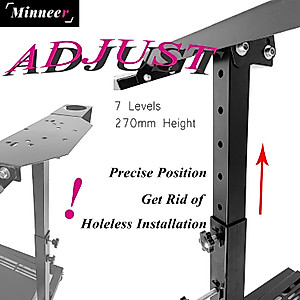 Minneer Wheel Cockpit PRO Steering Racing Wheel Stand Compatible with Lgitech G25, G27, G29, G920 Folding Gaming Compact Race Sim Cockpit, Wheel and Pedals NOT Included.