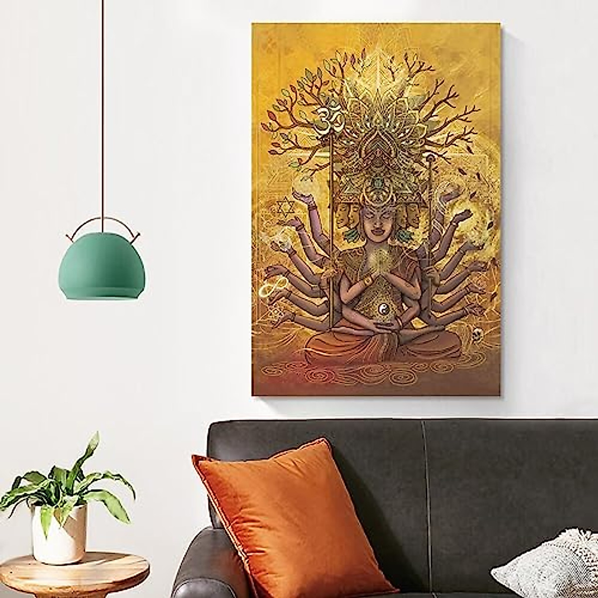 from Reincarnation to Nirvana Religious Art Poster Wall Art Paintings Canvas Wall Decor Home Decor Living Room Decor Aesthetic 16x24inch(40x60cm) Unframe-Style