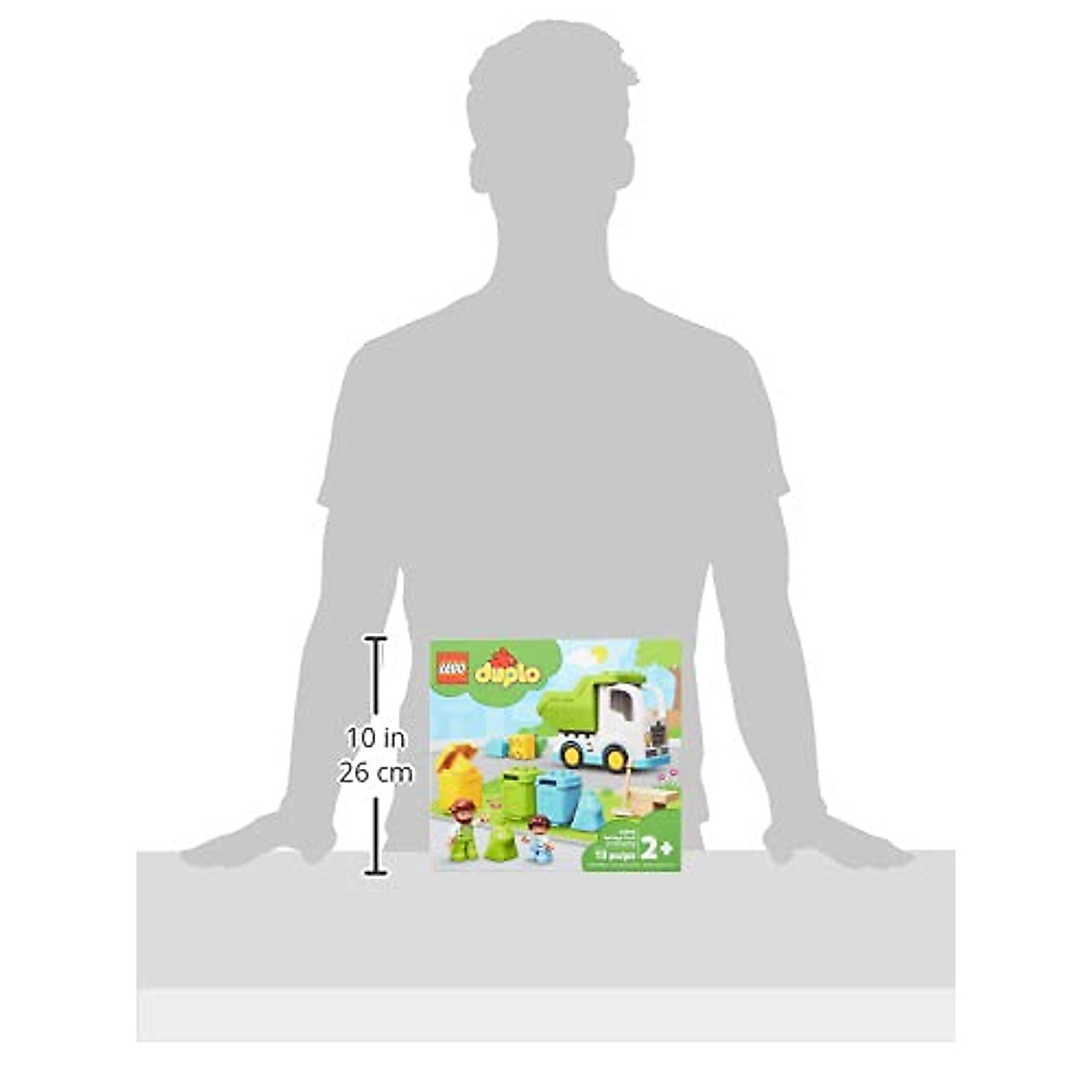 LEGO DUPLO Town Garbage Truck and Recycling 10945 Educational Building Toy; Recycling Truck for Toddlers and Kids; New 2021 (19 Pieces)