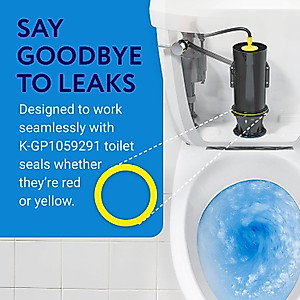 5-Pack of Kohler -Compatible Canister Flush Valve Seal Replacements for Toilets (Equivalent to K-GP1059291) - Replacement Parts for GP1049291 Tank Canister Gasket Kit - by IMPRESA