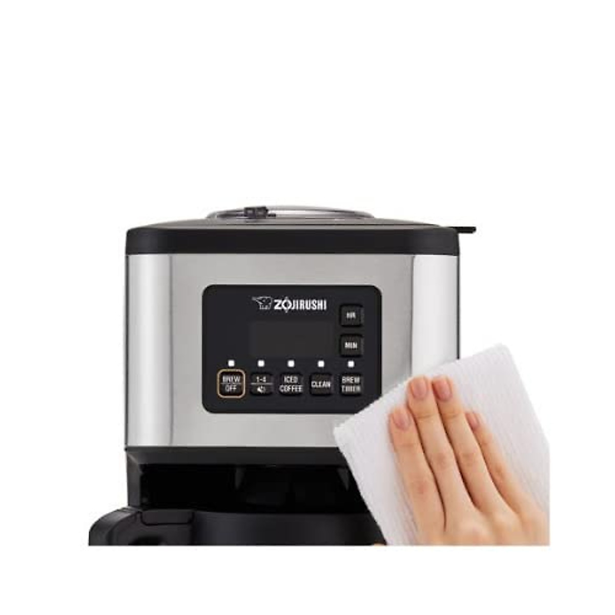 Zojirushi EC-ESC120 Coffee Maker Dome Brew Programmable, StainlessSteel and Black