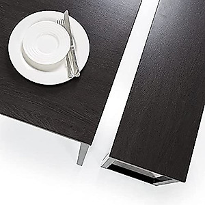 Zinus Louis Modern Studio Collection Soho Dining Table with Two Benches (3 piece set) - Espresso