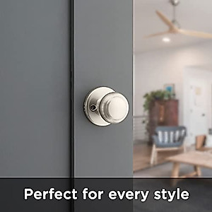 Kwikset 92001-572 Cove Passage Hall/Closet Knob In Satin Nickel