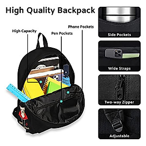 Psxnvid Dog Print Backpack Cartoon Funny Chihuahua Dog Backpacks Travel Hiking Laptop Backpack for Men Women Girls Boys