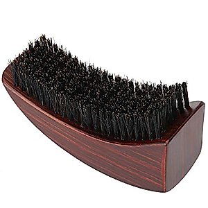 Curved Beard Brush, Wooden Beard Comb for Men Moderate Hardness Beard Brush Portable Mustache Hairbrushes Professional Beard Cleaning Brush for Home, Salon or Travel Use