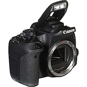 Canon EOS Rebel 800D / T7i DSLR Camera (Body Only) + 64GB Memory Card + Case + Card Reader + Flex Tripod + Hand Strap + Cap Keeper + Memory Wallet + Cleaning Kit (Renewed)
