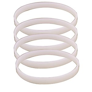 Anbige 4PCS White Rubber Sealing O-Ring Gasket Replacement Parts for Ninja Juicer Blender Replacement Seals (4 3.93inch gaskets)