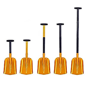 Foldable Emergency Shovel with Extendable Handle, Aluminum Lightweight Ski,Garden for Car,Outdoor Shovel Camping