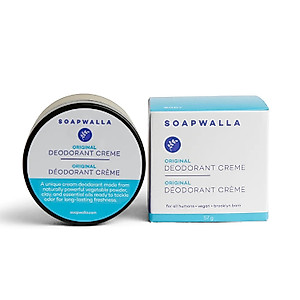 Soapwalla - Natural Aluminum-Free Deodorant Cream (Original) | Vegan, Cruelty-Free, Clean Skincare (Full Size, 2 oz | 57 g)
