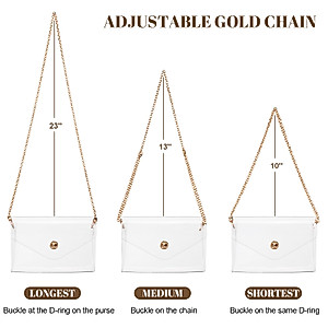 BS-VOG Clear Purse for Women, Clear Crossbody Bag Stadium Approved, Small Cute Clear Stadium Bag for Concerts Sports Events