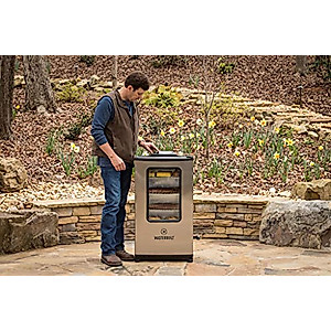 Masterbuilt MB20074719 Bluetooth Digital Electric Smoker, 40 inch, Stainless Steel