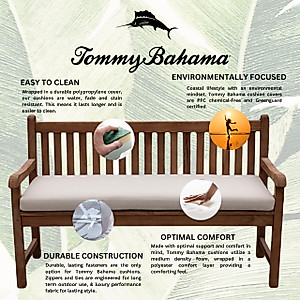 Tommy Bahama Bench Cushion, 48" X 16" X 2.5", Bamboo Bay Sand