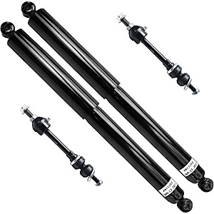 Detroit Axle - 6pc Struts Shocks Kit for 4WD 05-08 Ford F-150, Lincoln Mark LT 2005 2006 2007 2008 Complete 2 Struts with Coil Spring 2 Sway Bars 2 Rear Shock Absorbers Replacement Struts Assembly
