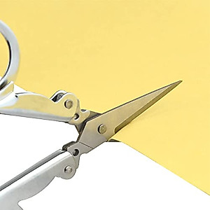 XINMEIWEN 12Pcs Small Folding Scissors Portable Travel Scissors Stainless Steel Cutter Mini Scissors Set for Home Office and Travel Trip Scissors