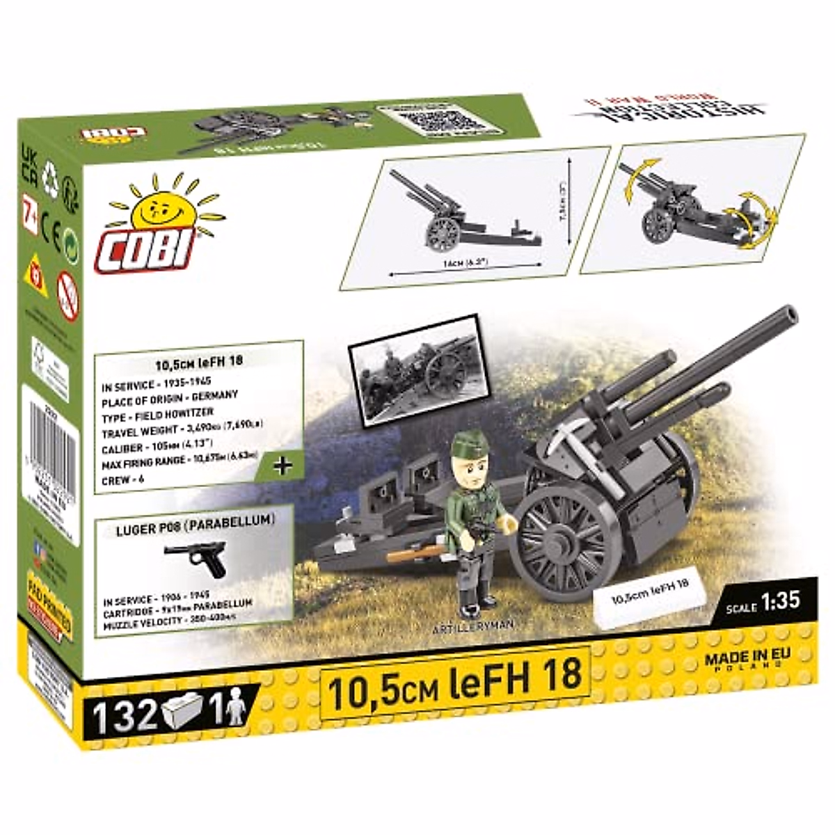 COBI Historical Collection WWII 10.5cm leFH 15