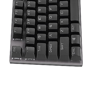 Byged PC Gaming Keyboard RGB, 104 Keys USB Keyboard Metal Gaming Keyboard Backlight Wired Keyboard with Long Service Life, for PC Gamers