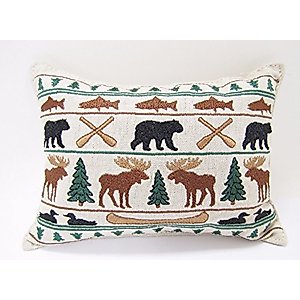 Balsam Fir Pillow 5"x7" Embroidered Lodge Adirondack Parade