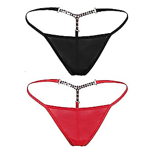 ohyeah G String Thongs for Women T-back Tangas Lace Low Rise Underwear Plus Size Panties Micro Cheeky Bikini XS-4XL