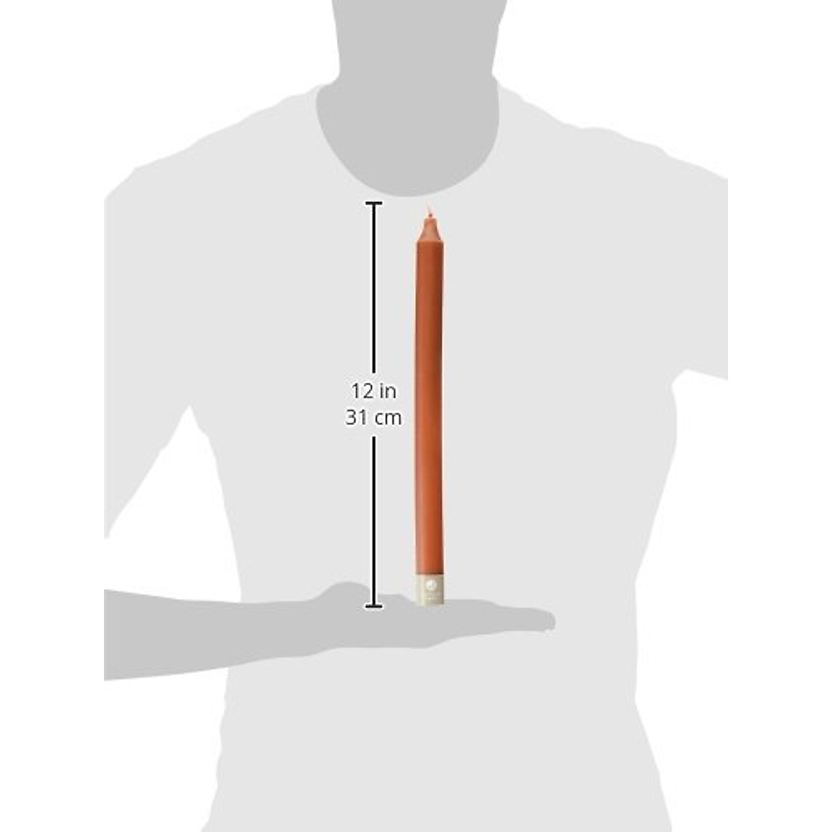 Northern Lights Candles Nlc Premium Tapers 12Pc Terra Cotta 12 Inch