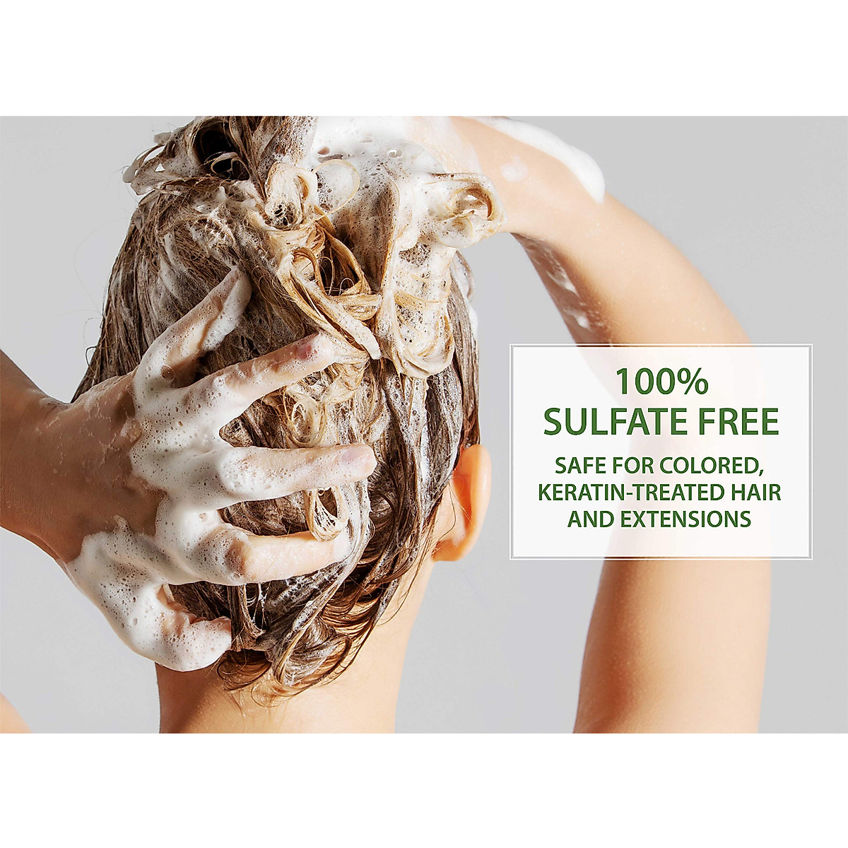 LuxeOrganix Moroccan Argan Oil Shampoo - SLS Sulfate Free, Keratin & Color Safe - Solon Grade Moisturizing Anti-Frizz Formula (16 oz Single Shampoo)