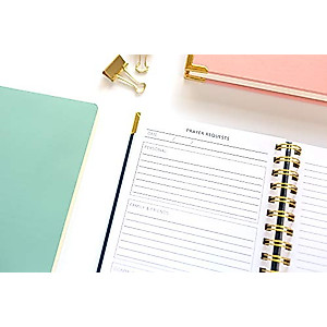 Prayer Journal for Women: An Inspirational Christian Bible Journal, Prayer Notebook & Devotional (Premium Gold Spiral-Bound Hardcover)