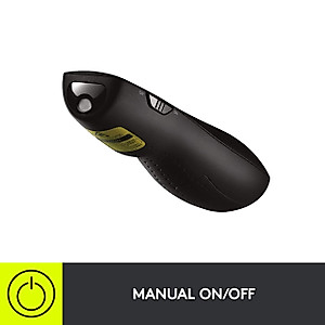 Logitech Professional Presenter R800, Wireless Presentation Clicker Remote with Green Laser Pointer and LCD Display , Black