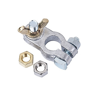 Ancor 260325 Marine Grade Electrical Lead Battery Terminals (Positive, 1 Each 3/8 and 5/16 Wing Nut, 1 Each), Beige